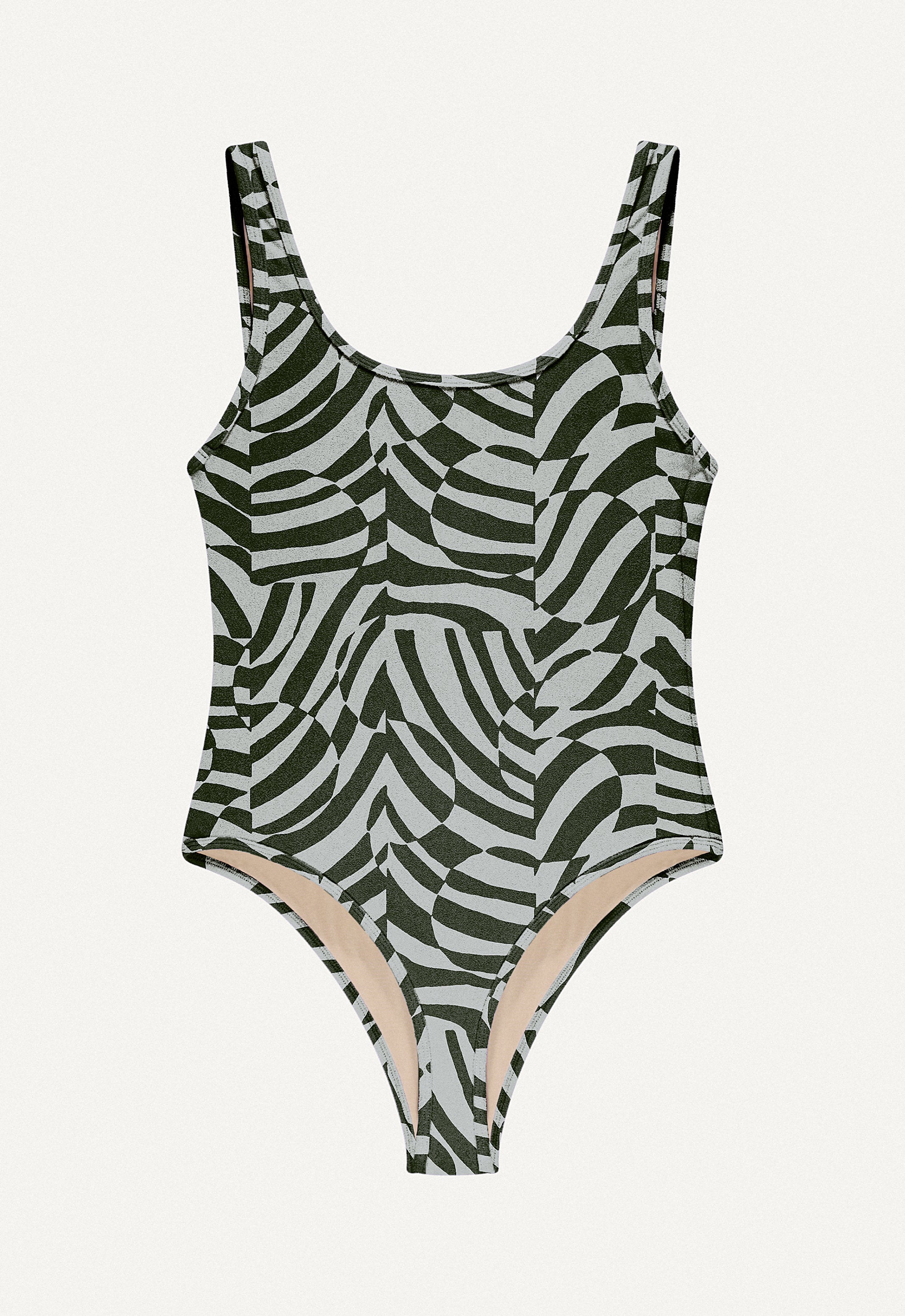 Swimsuit "Zephyr" in unreal zebra print – Oy surf